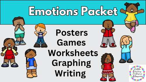Emotions/Feelings Unit by Little Learners Inclusive Classroom | TPT