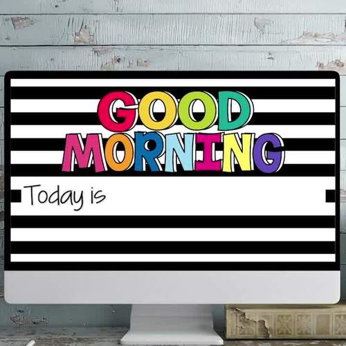 Morning Meetings Animated PowerPoint – 1st Grade (JAN) | Daily ELA + Math