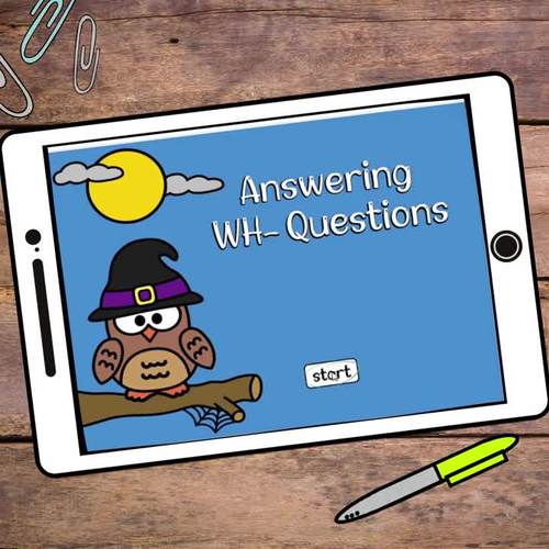 Halloween WH Questions Boom Cards by Play and Learn Resources | TPT