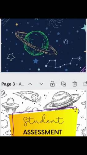 Spaced Themed Editable Binder Cover Template | Canva Template | DIY