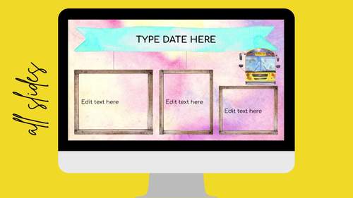 Agenda Slides - Watercolor - Daily, Weekly, and Content Templates