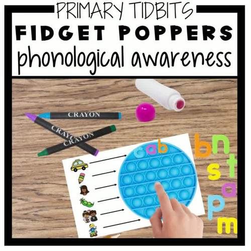 Phonemic Awareness Pop It Activity for CVC Words and Syllables BUNDLE