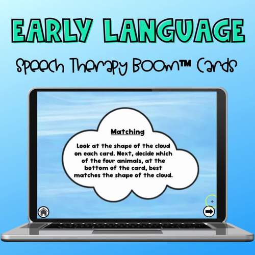 Early Language Activities Animal Boom Cards™ ⎸ Speech Therapy Activities
