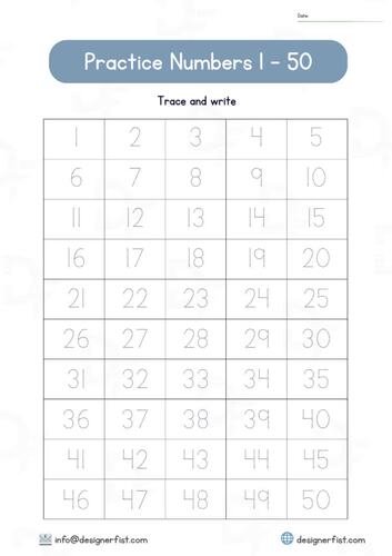 Autism Math Practice Numbers Worksheet For Childs | TPT