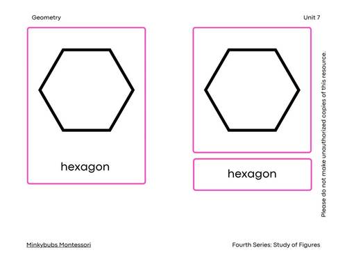 Montessori Study of Figures Geometry Nomenclature Unit 8 Types of Figures