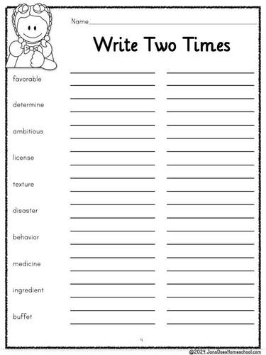 Abeka Spelling, Vocabulary & Poetry 4 - 6th Ed - Lists 28-34 Bundle