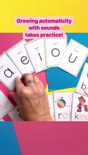 Phoneme-grapheme phonogram cards, visual drill K-2 by Kidequip | TPT