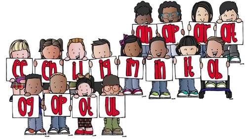 Word Family Kidlettes clip art, phonogram clip art, phonics COMBO PACK