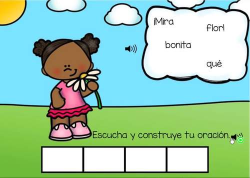 BOOM Cards Build a Sentence-Oraciones revueltas de primavera. Distance ...