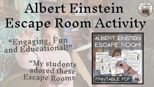 Albert Einstein Escape Room | Social Studies & History Activity | TPT