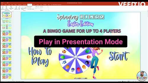 Spinning Bingo Easter Edition for PowerPoint - Multiplayer - Digital ...