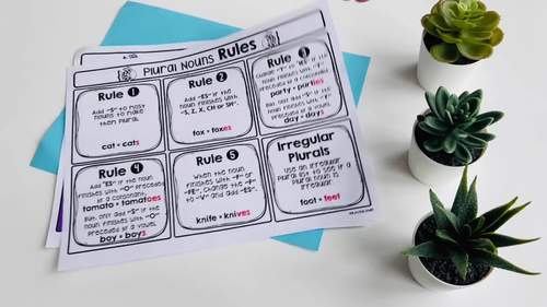 Regural and Irregular Plural of Nouns SCOOT Game and Taskcards | TPT