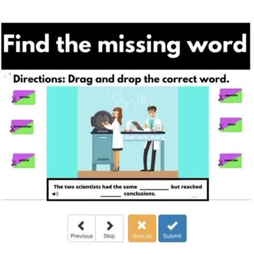 Sight Word Sentences Fill in the blank 1 - 10 Boom Cards ™ Digital ...