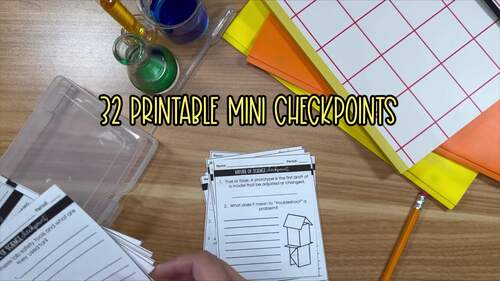 Nature of Science Exit Tickets Mini Checkpoints Print and Google Slides