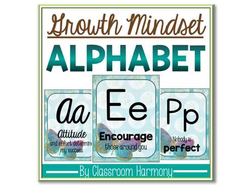 Growth Mindset Alphabet Posters | Butterfly Themed & Editable | Back to ...