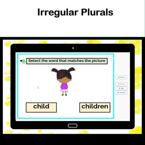 Regular And Irregular Plural Nouns Boom Cards™ Digital Resource | TPT