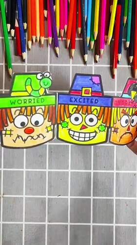 Fall Scarecrow Emotions SEL Feelings by Color Foldable & MiniBook ...