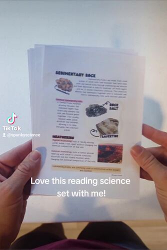 Rock Types and Rock Cycle Reading and Notes Bundle by Spunky Science
