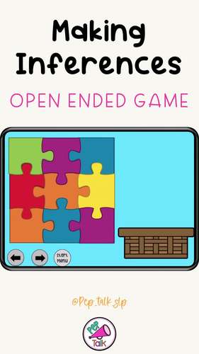 Making Inferences with Picture Scenes Puzzle Game BOOM CARDS by Pep Talk