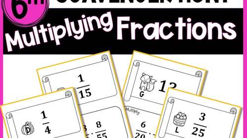 Multiplying Fractions Scavenger Hunt by Flip 4 Math | TPT