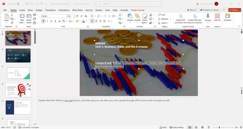 BBB4M INTERENATIONAL BUSINESS-2 LESSONS:Basic Economic Principles for ...