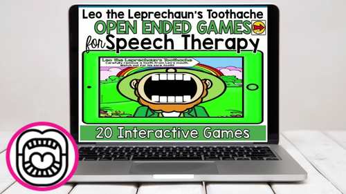 Speech Therapy St. Patrick's Day BOOM CARDS | 20 Games | NO PRINT NO PREP