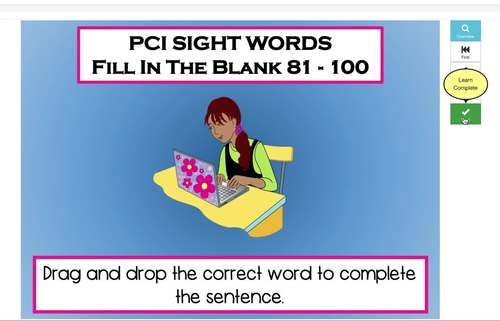 PCI Sight Words: Fill In The Blank 1 -140 BOOM Bundle | TpT