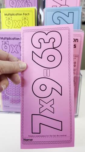 Targeted Multiplication Fact Practice Brochures Intervention | TPT