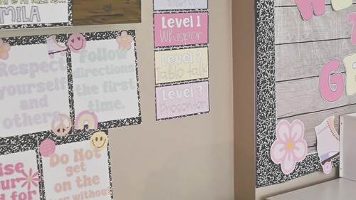 Shape Posters in Groovy Pastels Theme- Easy Print 8x8 for Lower & Upper ...