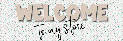 TPT Store Banner Tan/Confetti by Elena Williams | TPT