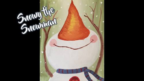 Snowy the Snowman Art Lesson - Directed Painting Art Lesson for Upper ...