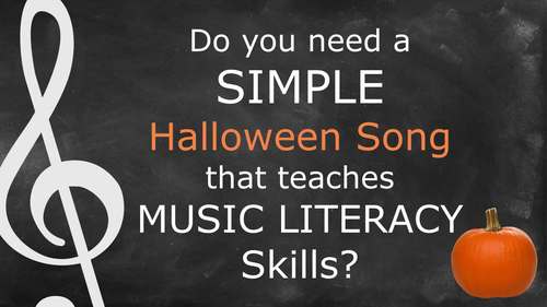 Halloween Music Activities Song Orff Accompaniments and Game - Pass the ...