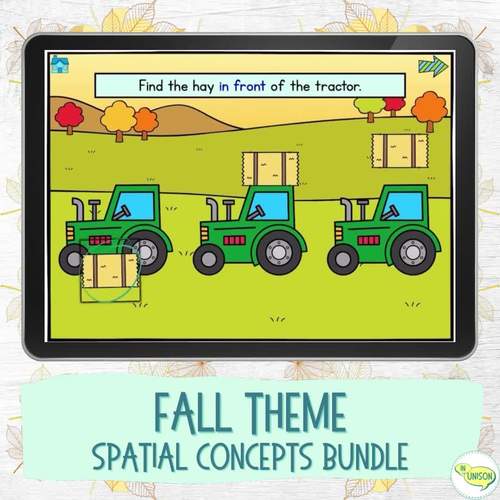 Fall Spatial Concepts Boom Cards™ Bundle by In Unison Speech Therapy