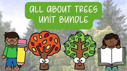 All About Trees Writing Reading PreK Kindergarten First Second Third ...