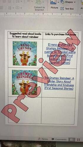 Reindeer Unit (English and Spanish) by BilingualSTEAMteacher | TPT