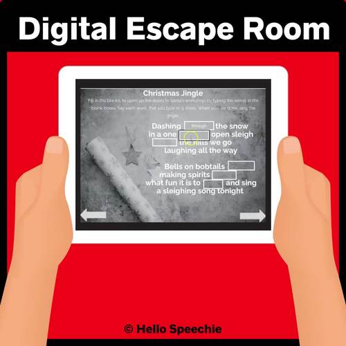 Digital R Articulation Escape Room Great Christmas Escape by Hello Speechie