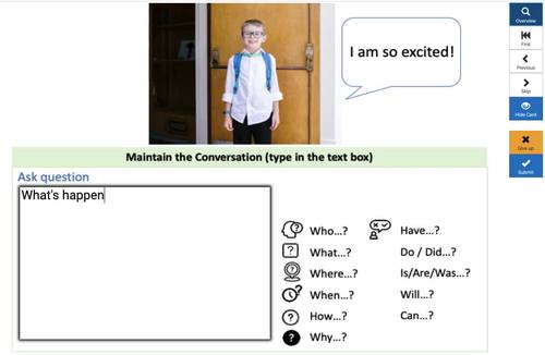 Maintain Conversation: Ask Questions Boom Cards for Speech Therapy
