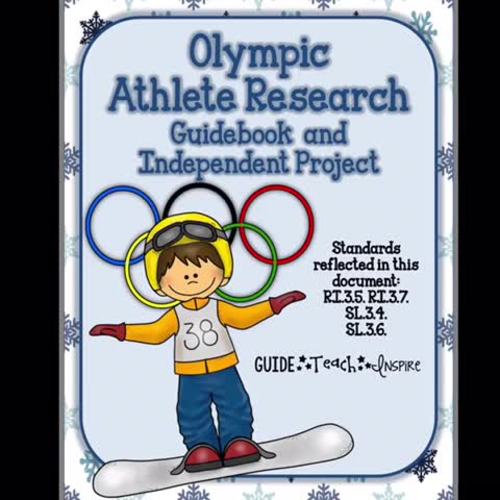 2018 Winter Olympic Athlete - Independent Study Project and Class Booklet
