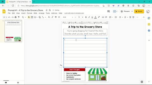 10 Digital Writing Prompts Google Activity by Teacher Gameroom | TpT