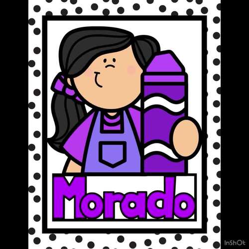 Spanish Color Word Posters – Visual Learning & Classroom Decor | TPT