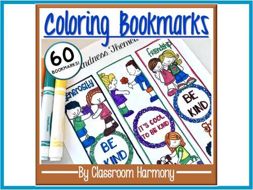 Social Emotional Learning Coloring Bookmarks / Holiday Printable Bookmarks