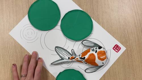 SPRING RAIN ASIAN FISH POND CRAFT by Young Sages | TPT