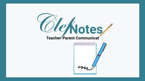 Clef Notes: Teacher-Parent Communication Helper (PDF) by Piano Discoveries