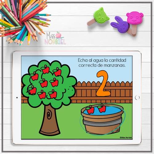 Numbers to 10 in Spanish Boom Cards, Números hasta el 10, Counting to 10