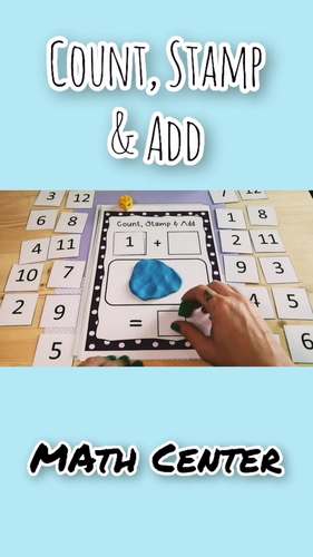DUPLO Counting, Addition and Subtraction Math Centers by Nomadic Bee