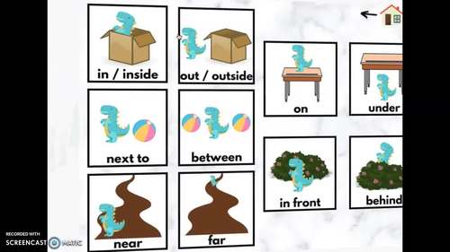 1 & 2 Step Spatial Concept Directions BOOM Cards™ Camping Style - Digital