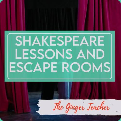 Shakespeare Lessons and Escape Rooms Bundle by The Ginger Teacher