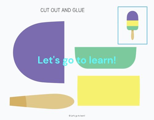 Ice Cream & Popsicle Cut and Glue Activities, Summer Worksheets ...