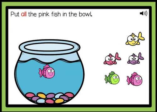 Following Directions With Exclusion Terms Boom Cards Speech and ...