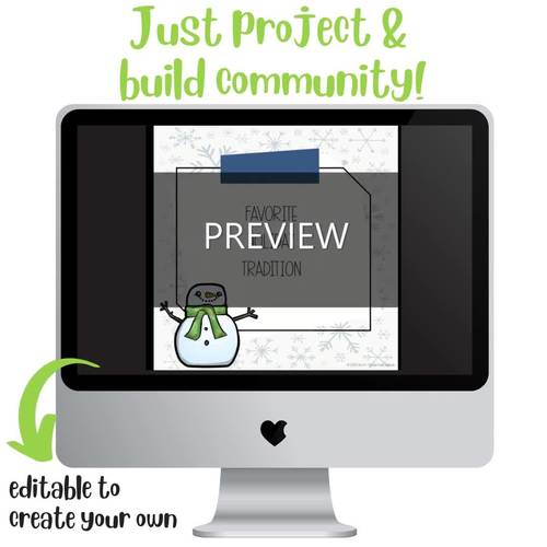 Holiday Circle Time Morning Meeting Brain Break Cards Questions BUNDLE